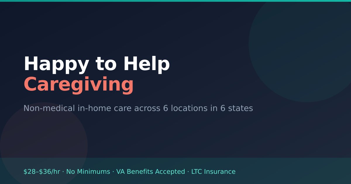 Happy to Help Caregiving In-Home Care